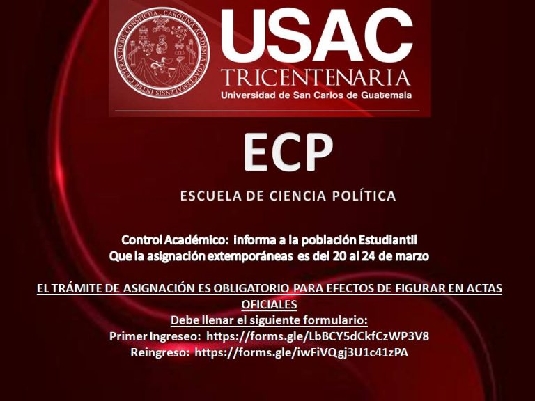 USAC-ECP – Escuela de Ciencia Política | Universidad de San Carlos de Guatemala