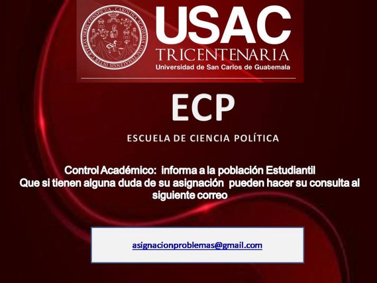 USAC-ECP – Escuela de Ciencia Política | Universidad de San Carlos de Guatemala