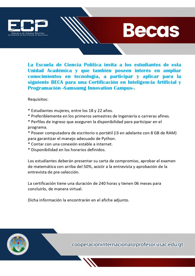 USAC-ECP – Escuela de Ciencia Política | Universidad de San Carlos de Guatemala