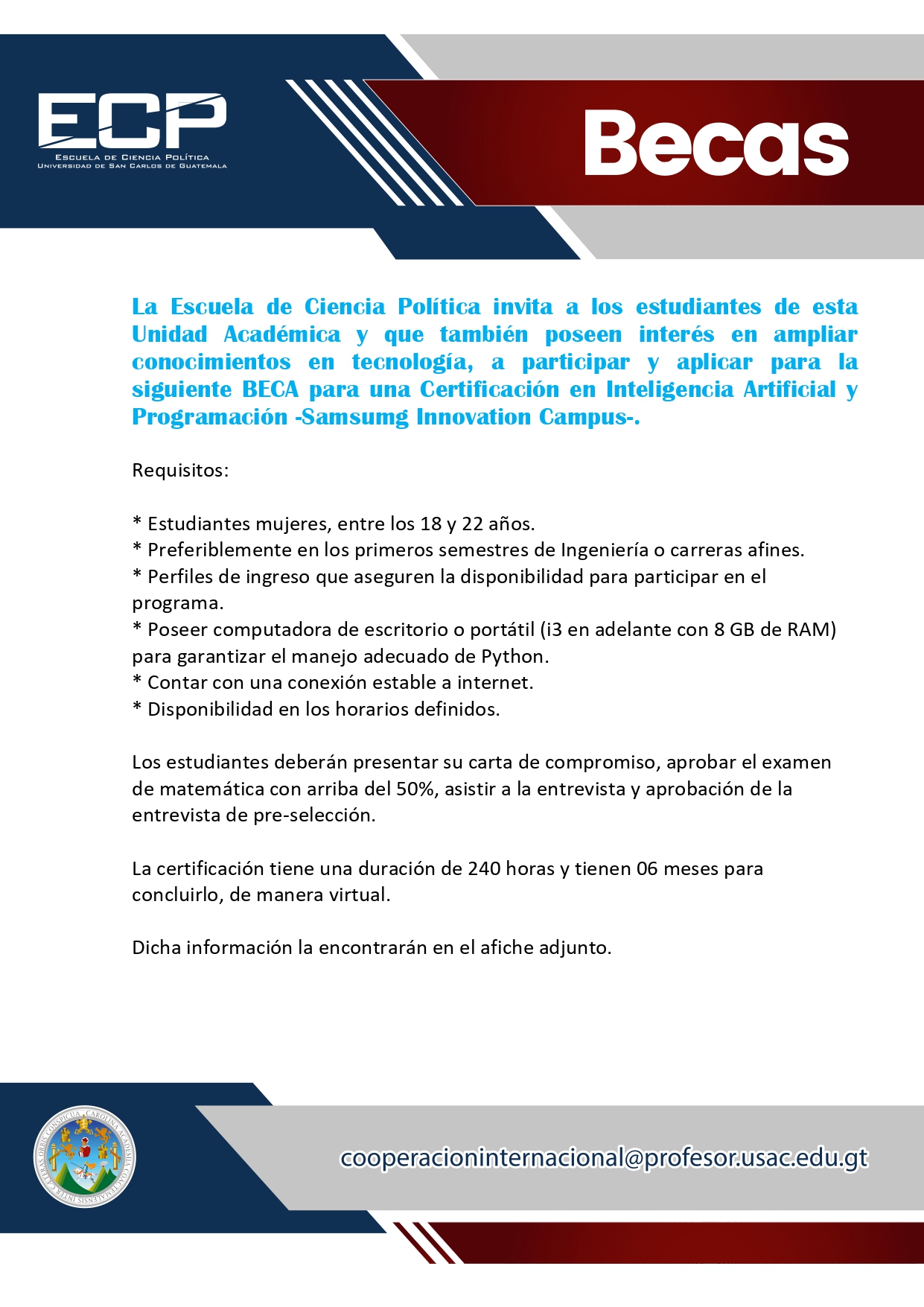 USAC-ECP – Escuela de Ciencia Política | Universidad de San Carlos de Guatemala